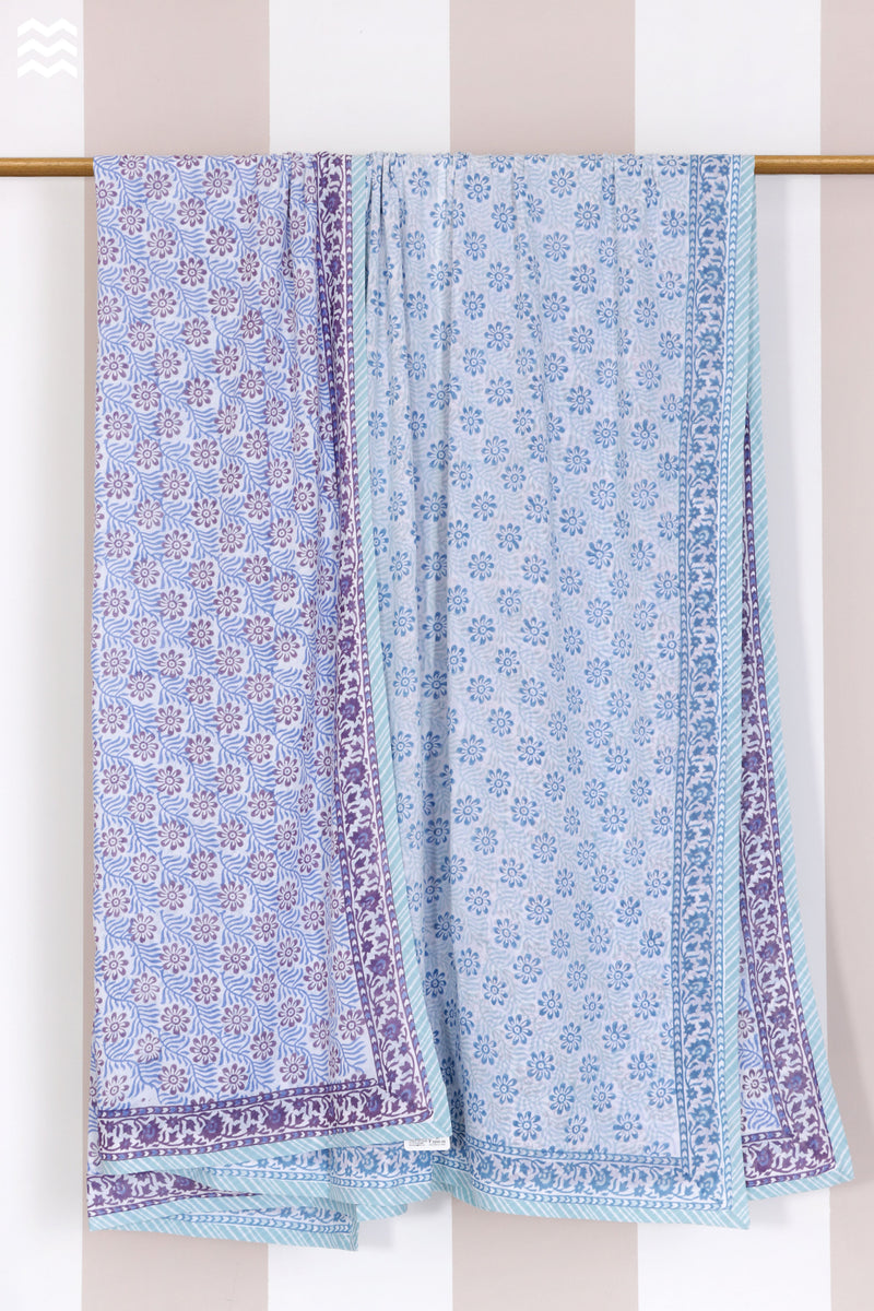 Mulmul Cotton Dohar In Block Print