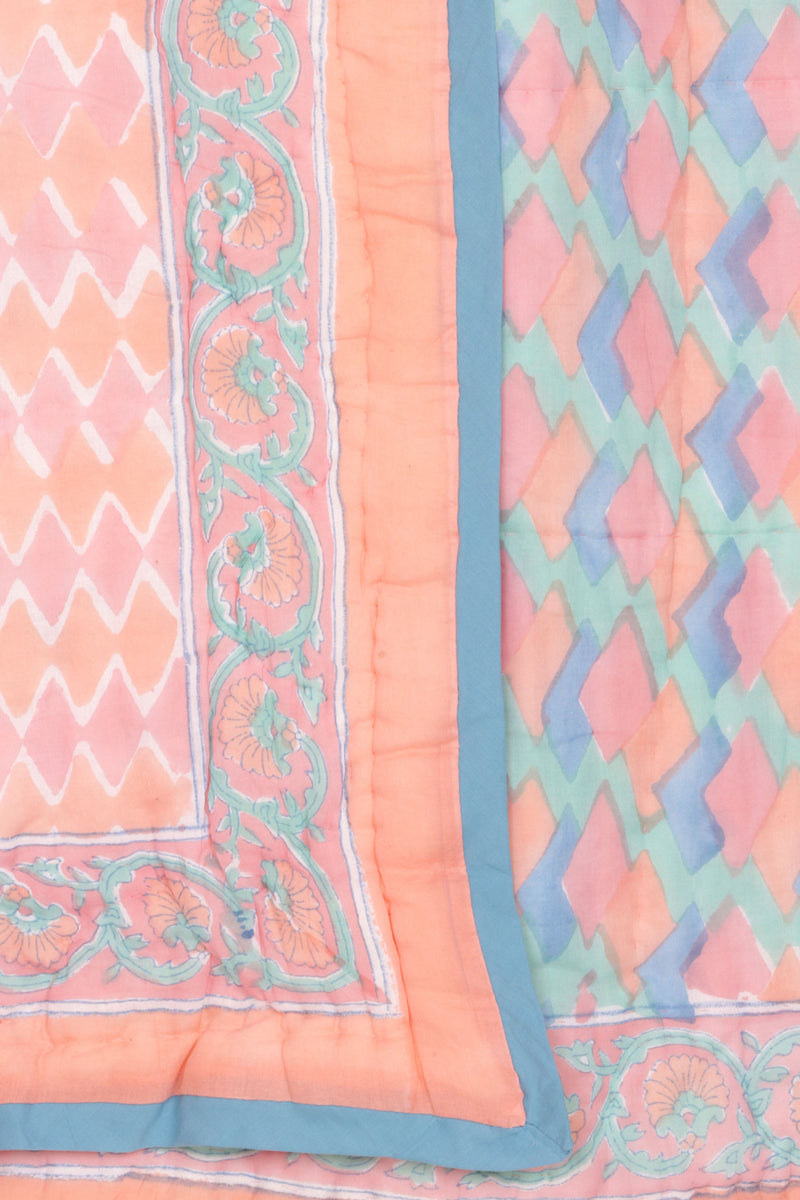 Mulmul Cotton Quilt in Block Print